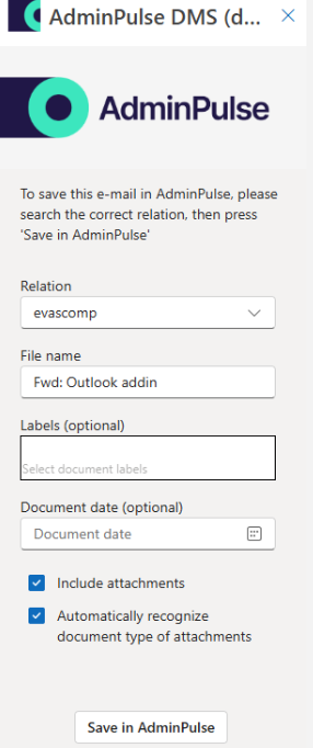 Comment installer et utiliser l'Outlook add-in ? – AdminPulse