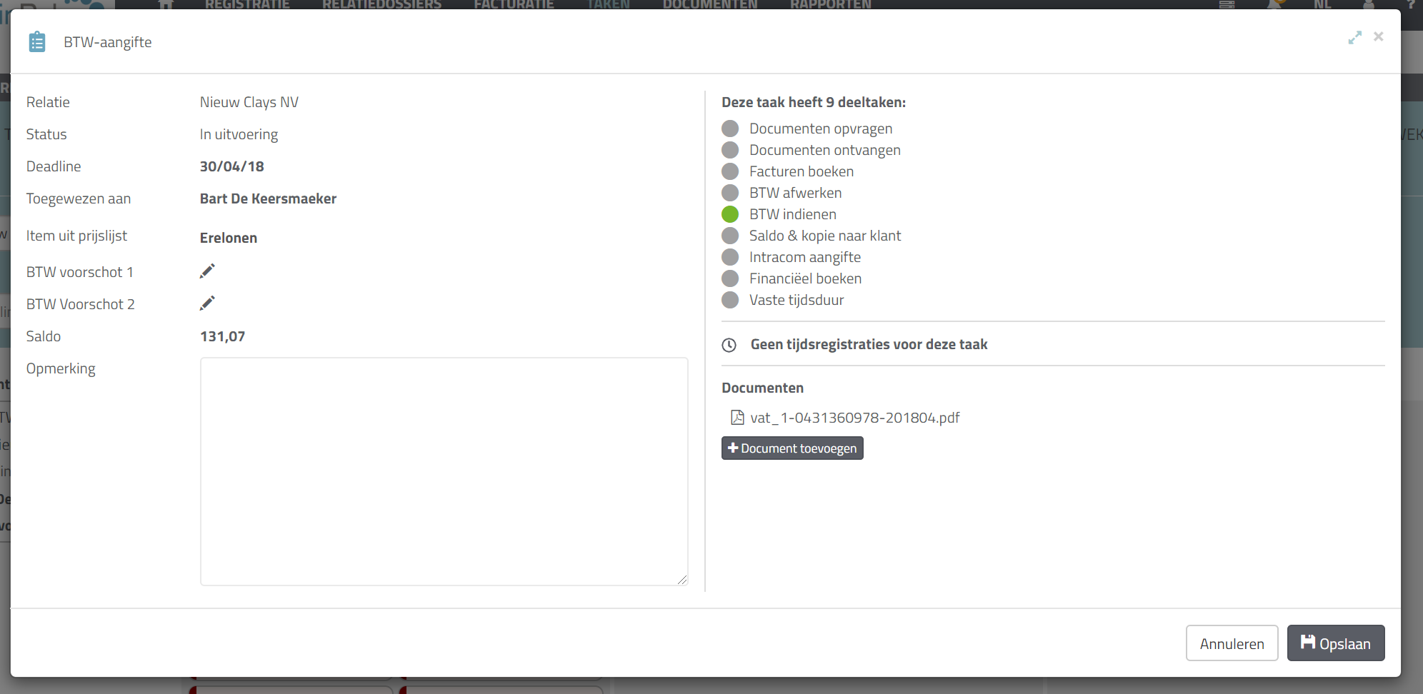 Documentherkenning – AdminPulse